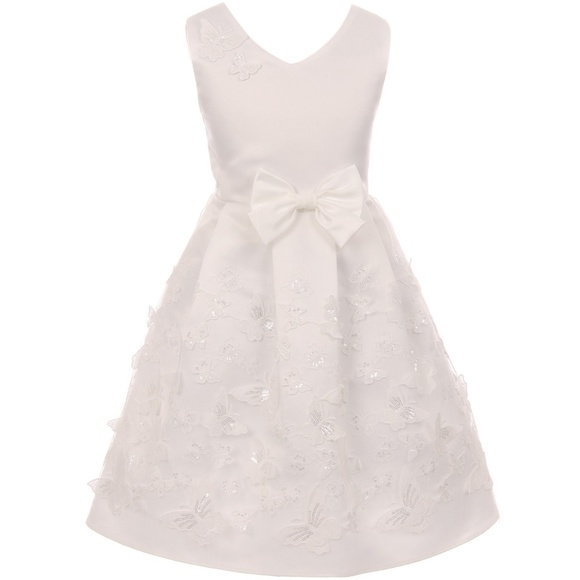 Bny Corner | Dresses | Toddler Girls Sleeveless 3d Butterfly Bow Easter ...